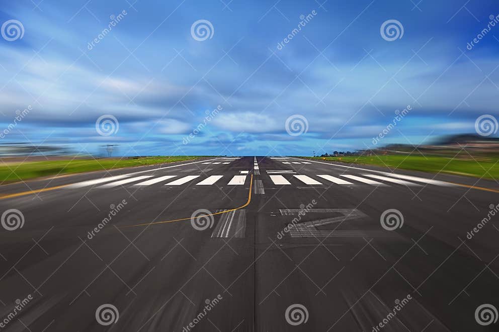 Airport Runway stock photo. Image of view, outdoor, speed - 28340800