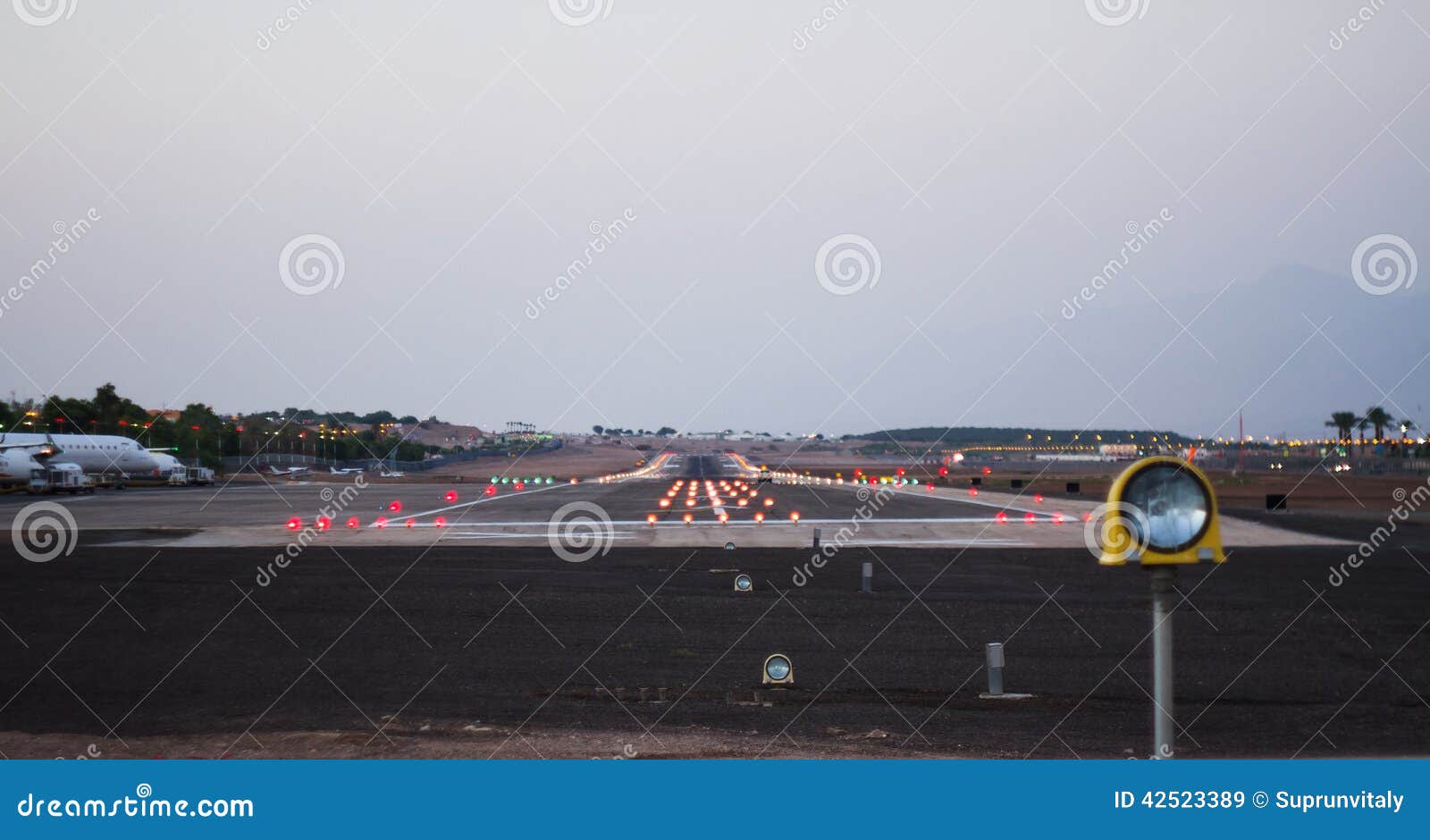 Airport runway stock image. Image of business, airplane - 42523389