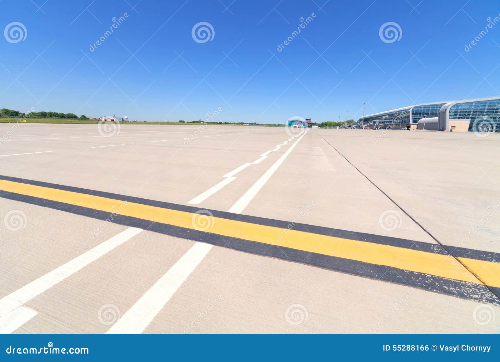 Airport runway stock photo. Image of asphalt, airplane - 55288166