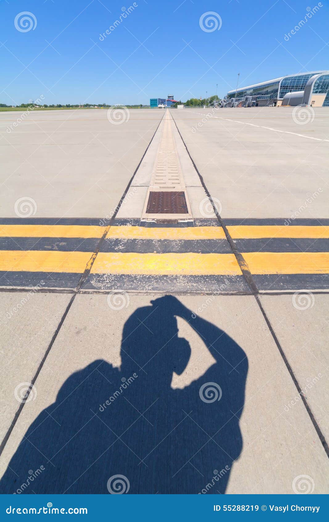 Airport Runway Stock Image Image Of Airfield Color 55288219