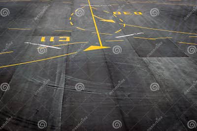 Airport Runway Texture Background. Stock Photo - Image of panoramic ...