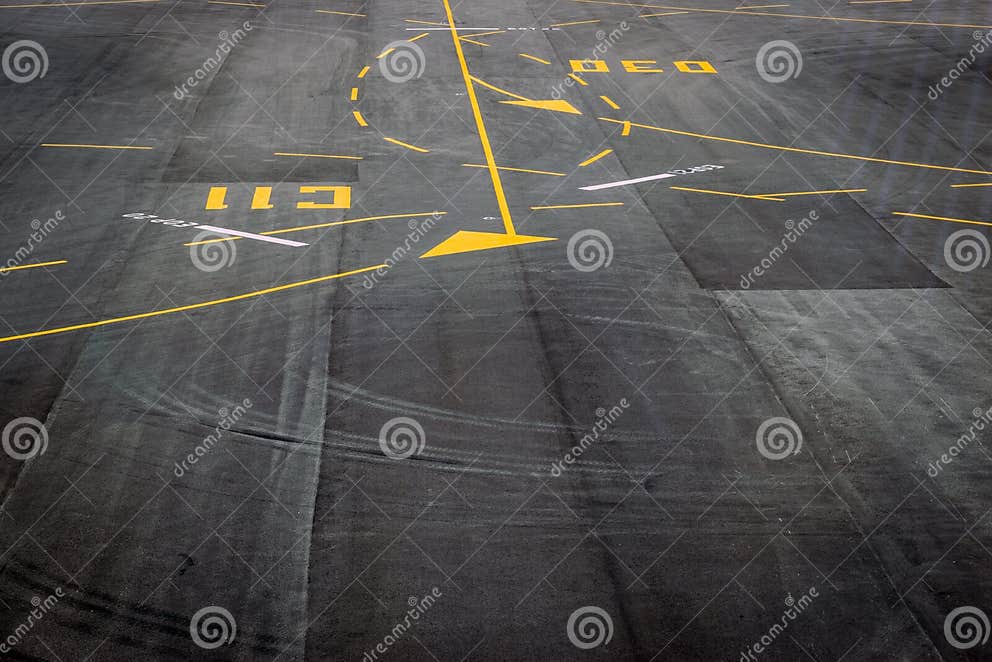Airport Runway Texture Background. Stock Photo - Image of panoramic ...