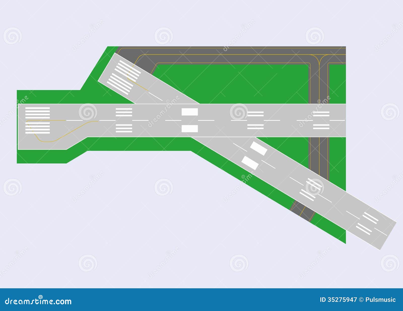 Airport Runway Drawing