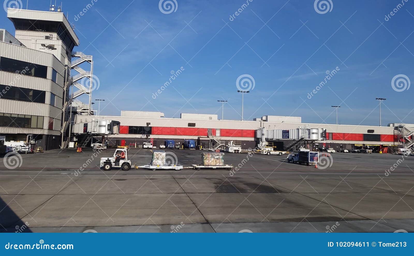 An airport scene editorial photo. Image of vehicle, runway - 102094611