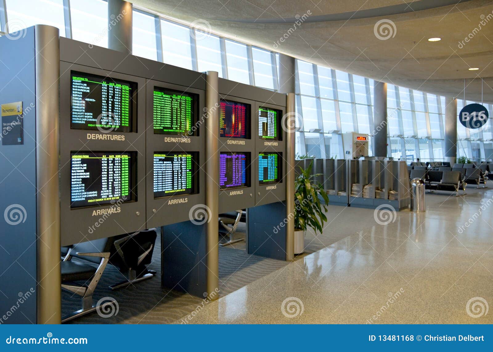 Airport schedule board stock photo. Image of arrive, electronic - 13481168