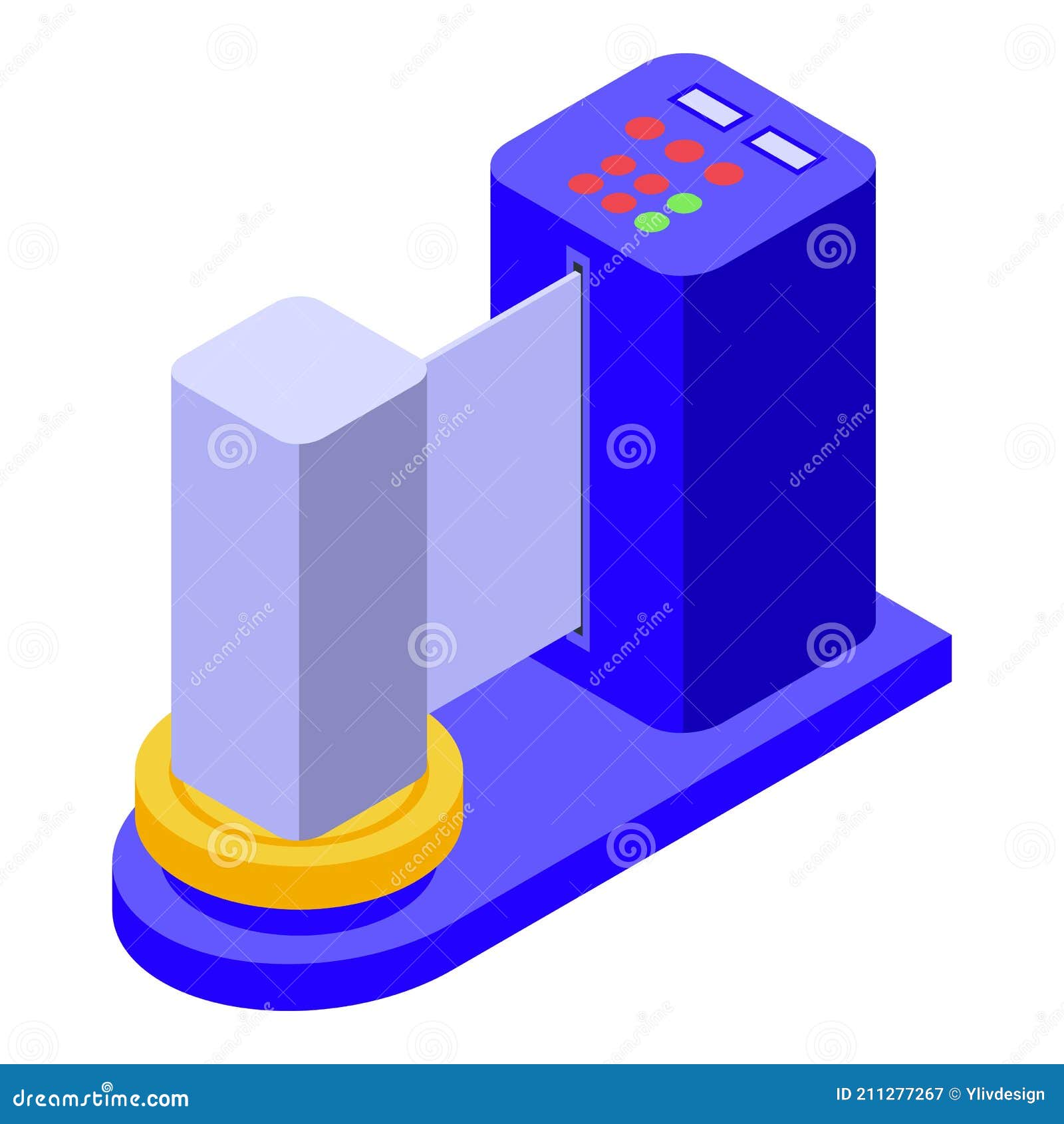 Airport Security Check Icon, Isometric Style Stock Vector ...