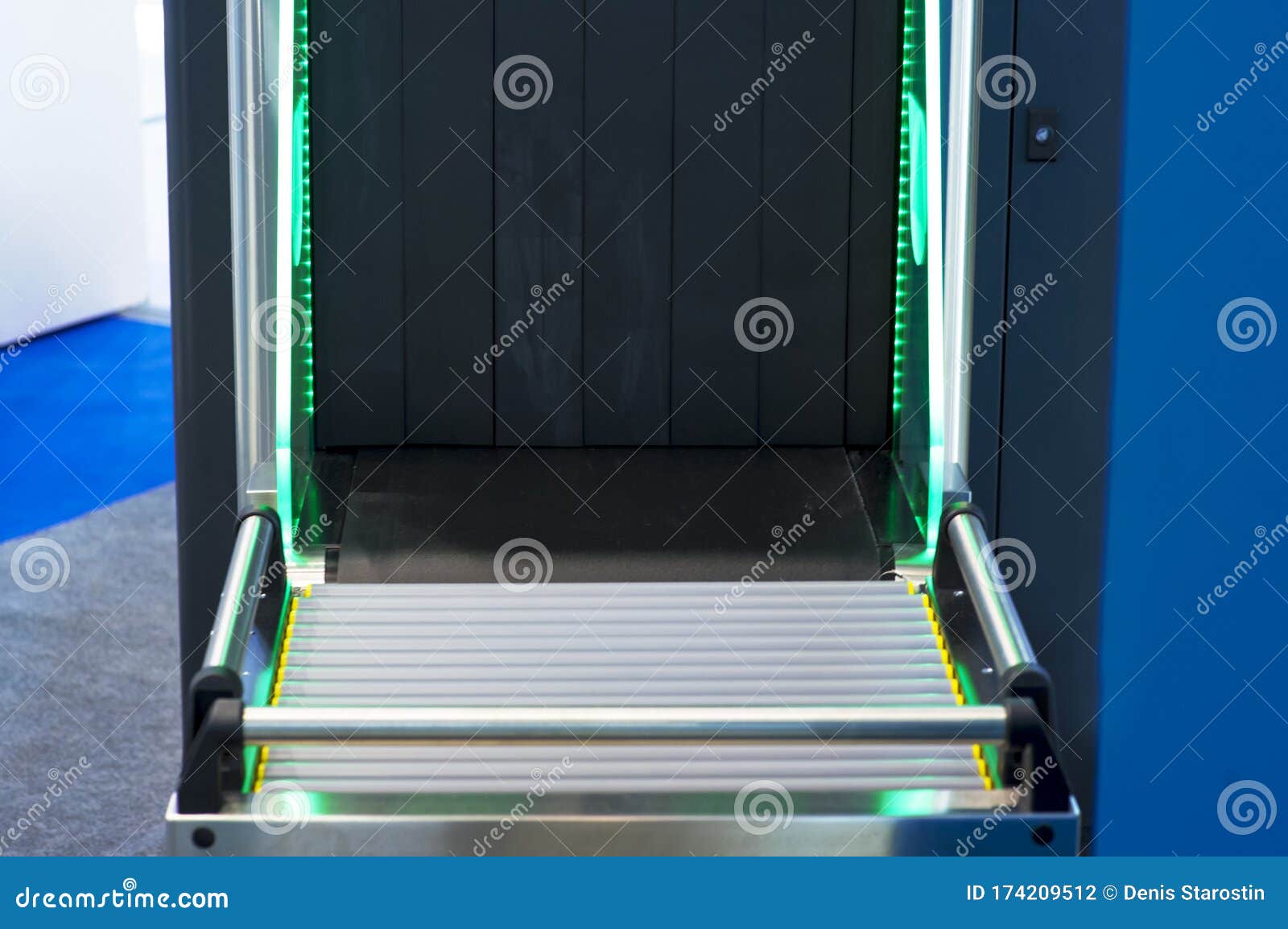 Airport Security Check with Metal Detector X Ray Stock Photo - Image of ...