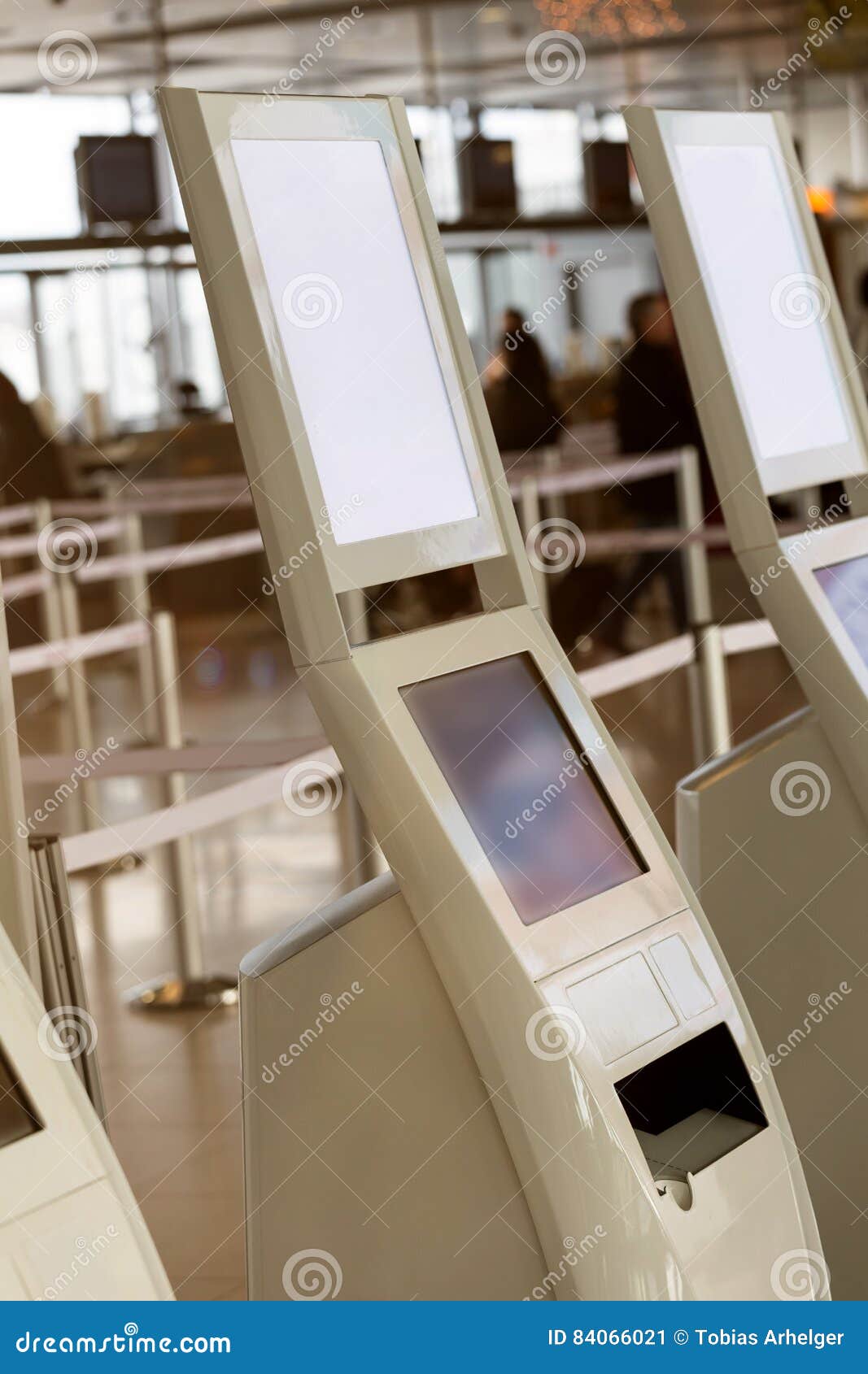 Airport self check in stock image. Image of station, airplane - 84066021
