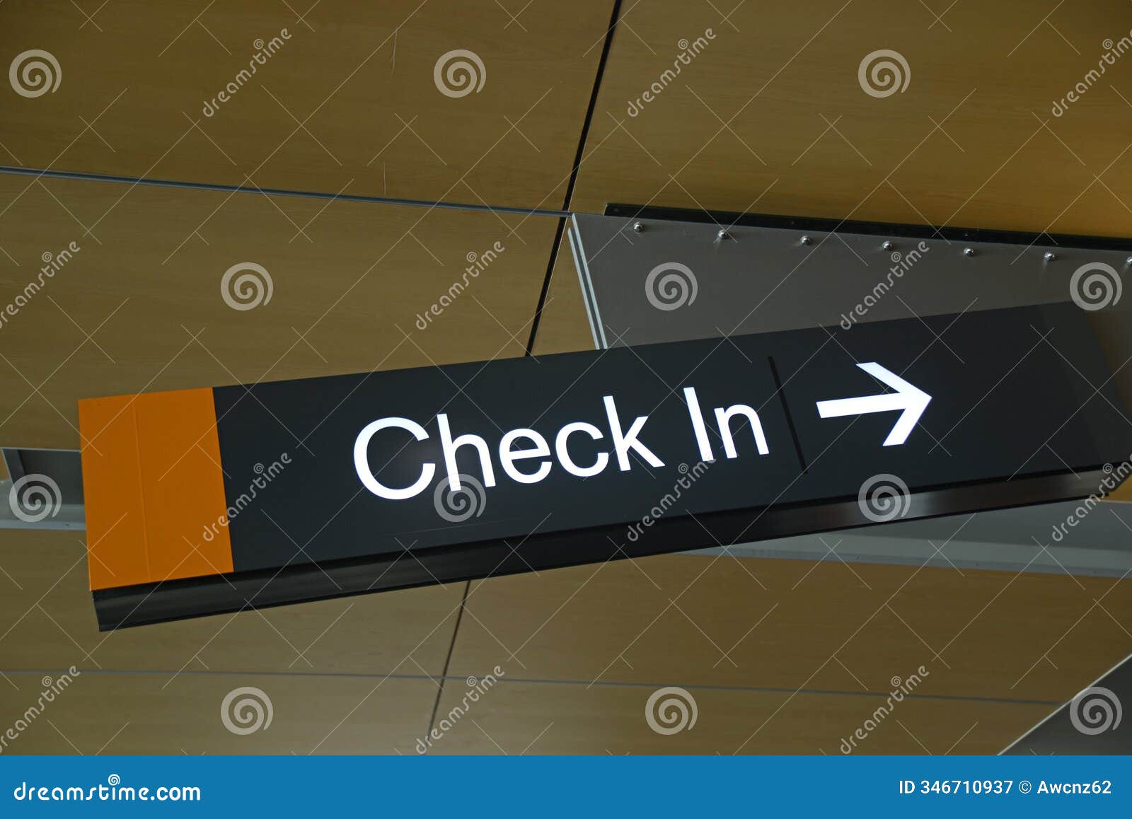 Airport Signage at an International Airport Stock Image - Image of ...