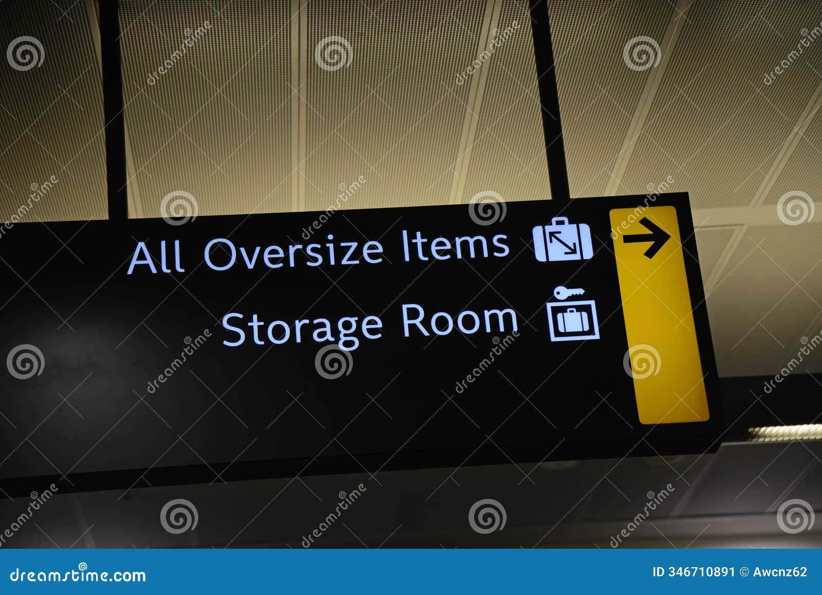Airport Signage at an International Airport Stock Image - Image of ...
