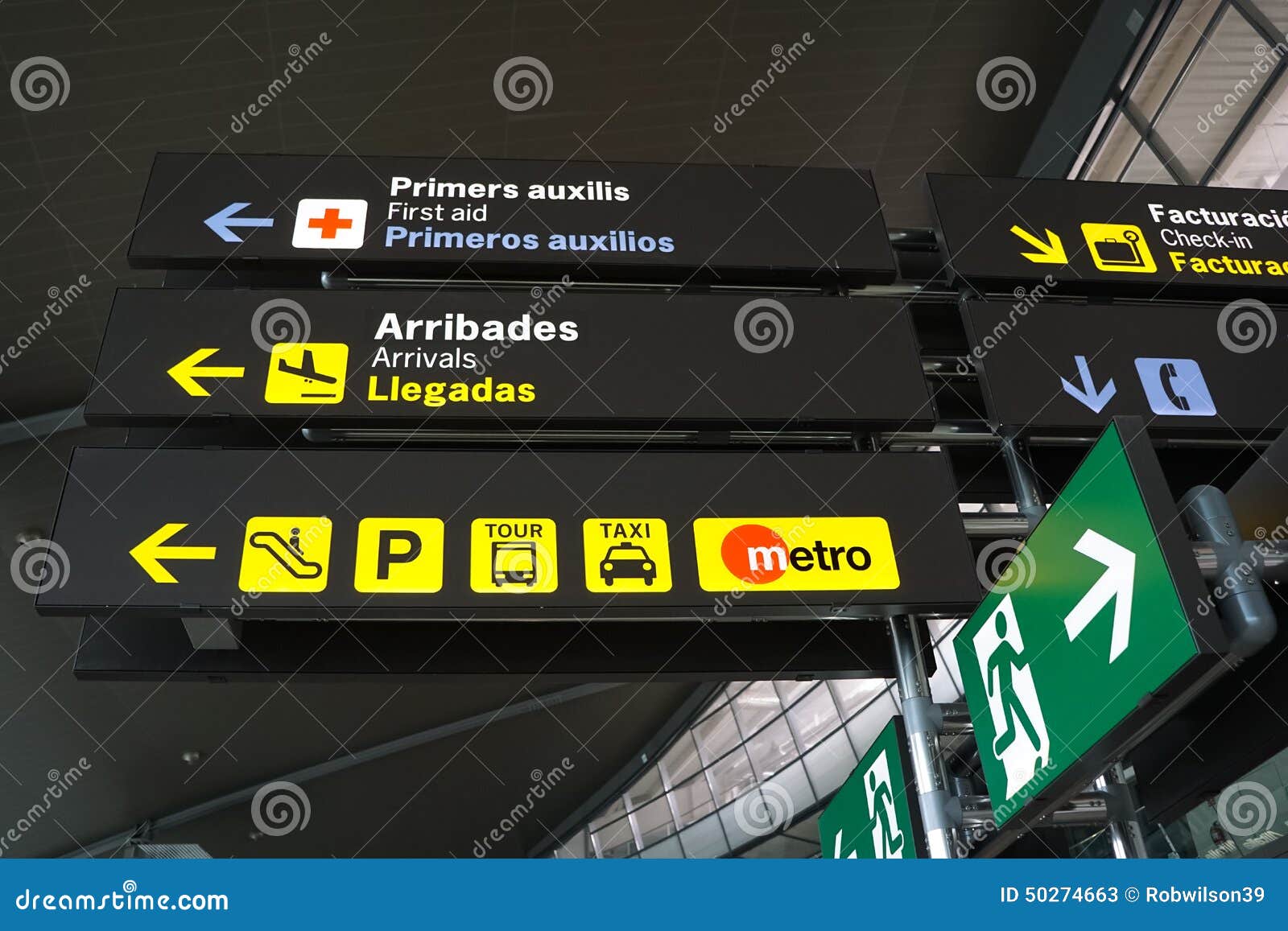 Airport Signs editorial stock photo. Image of flight - 50274663