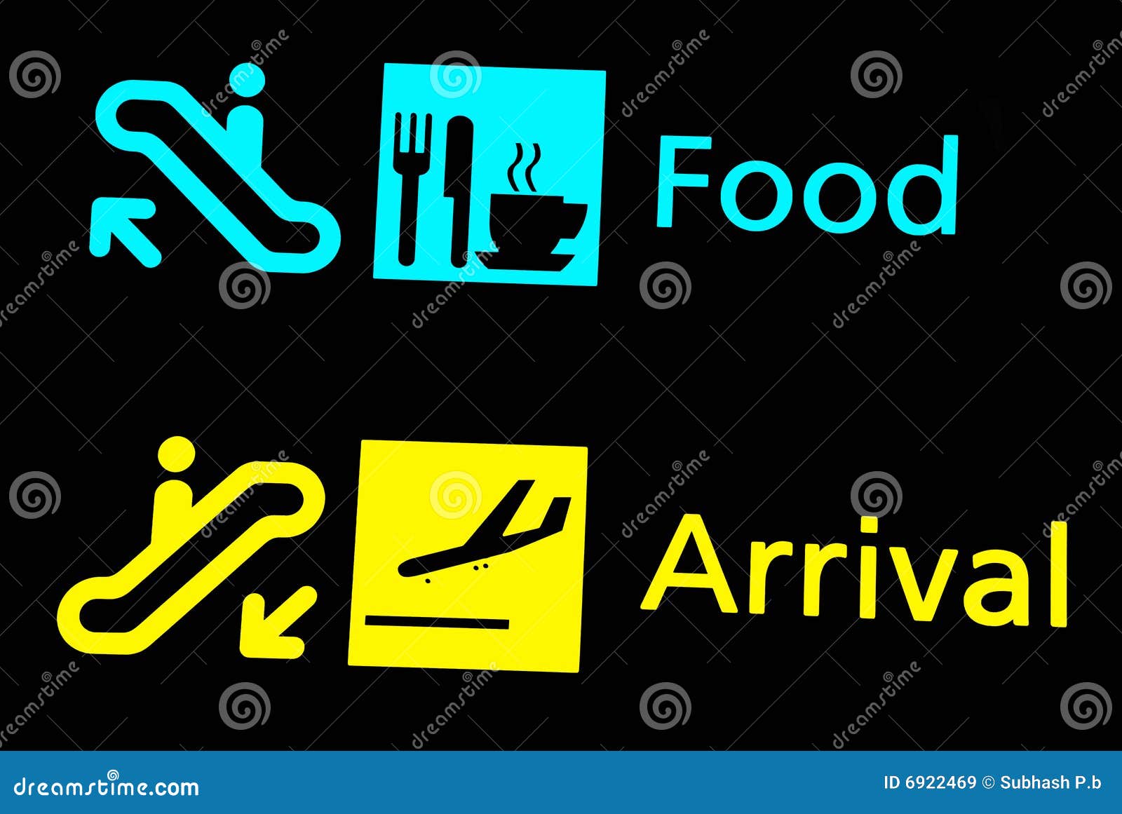 Airport Sings - Food Arrival Stock Image - Image of modern, asia: 6922469