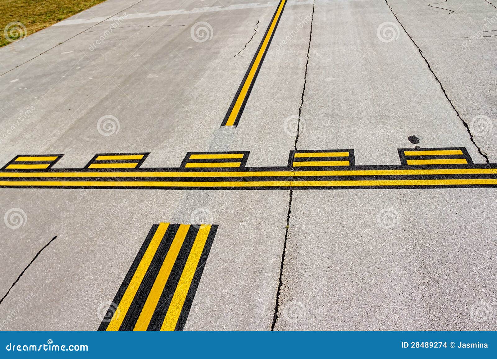 Airport stop lines stock photo. Image of diagonal, transportation ...