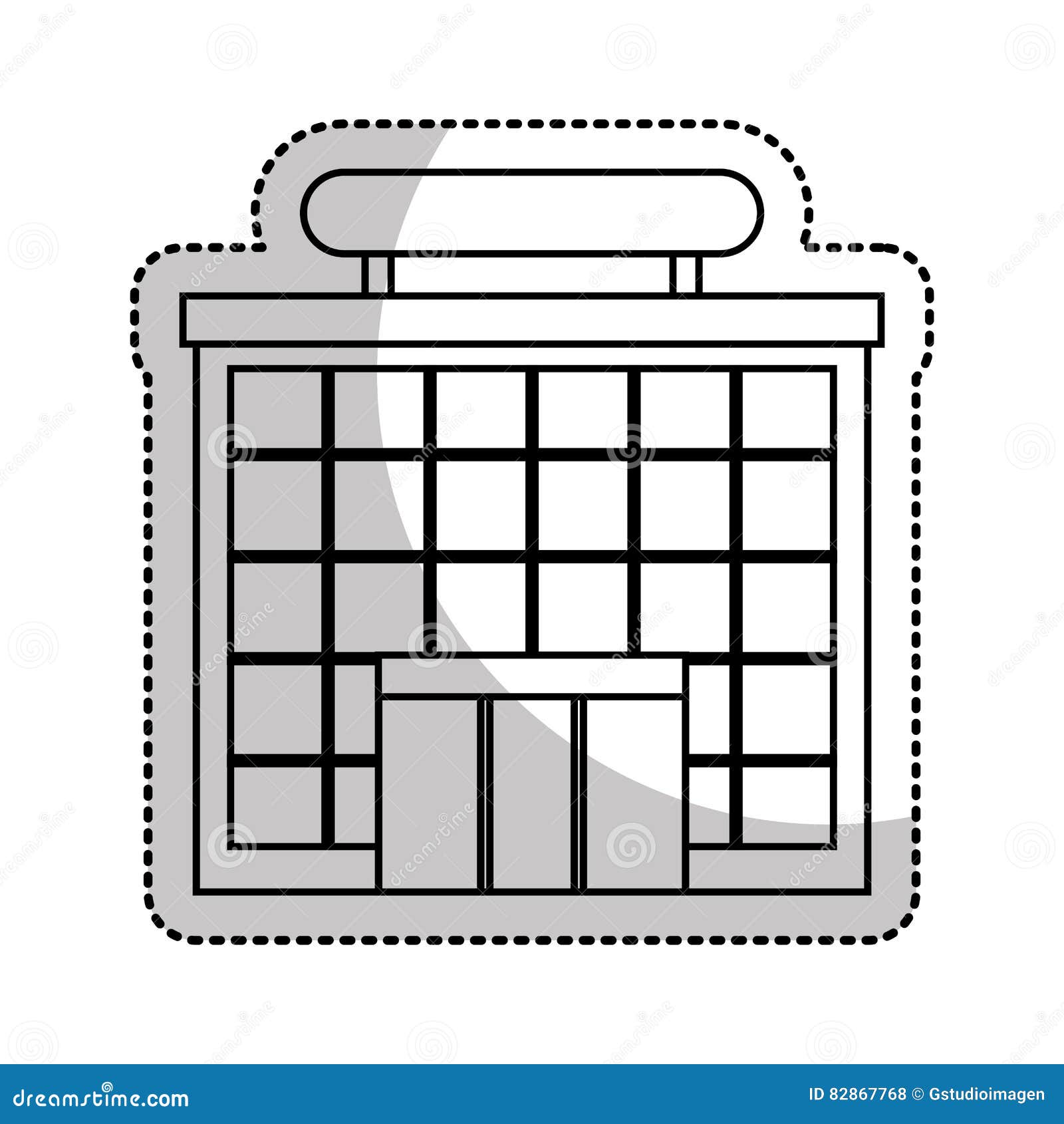 Airport Terminal Building Icon Stock Illustration - Illustration of ...