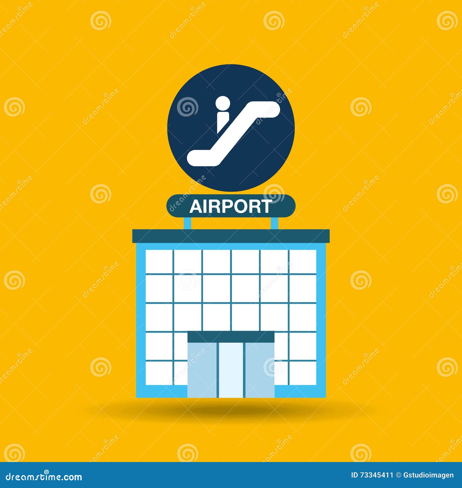 Airport terminal design stock illustration. Illustration of symbol ...