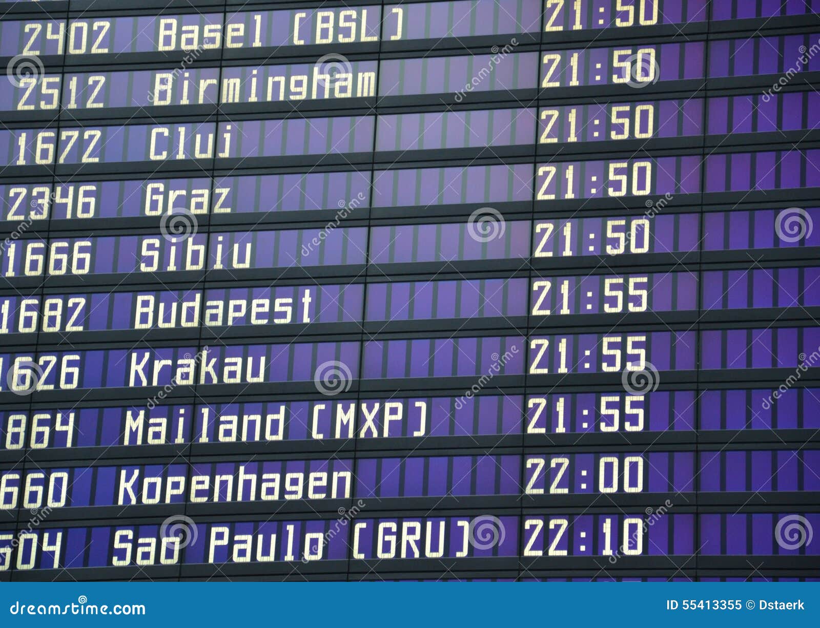Airport timetable stock image. Image of display, airport - 55413355