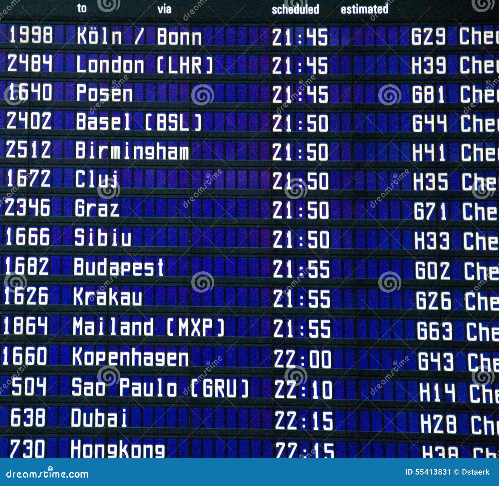 Airport timetable stock image. Image of info, country - 55413831