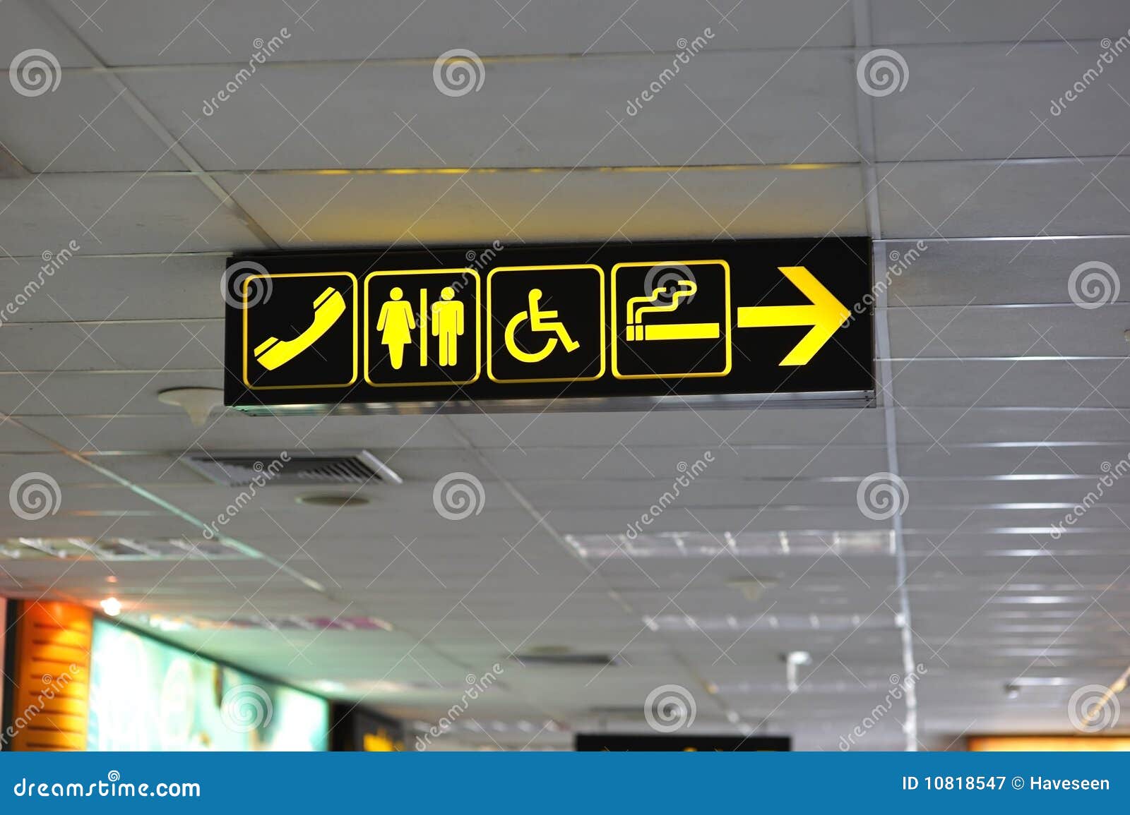 Airport toilet signs stock image. Image of indoors, transport - 10818547