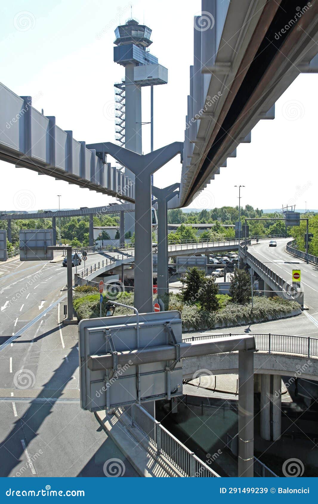 Airport Tower Dusseldorf Germany Editorial Stock Image - Image of ...