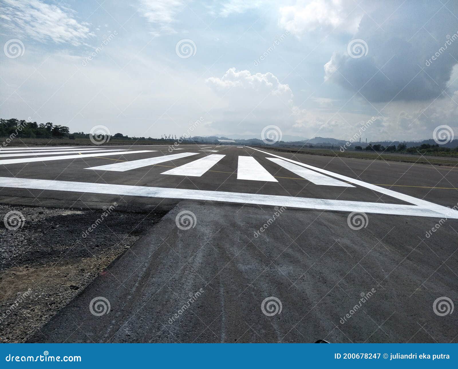 Airport track line stock image. Image of racetrack, horizon - 200678247