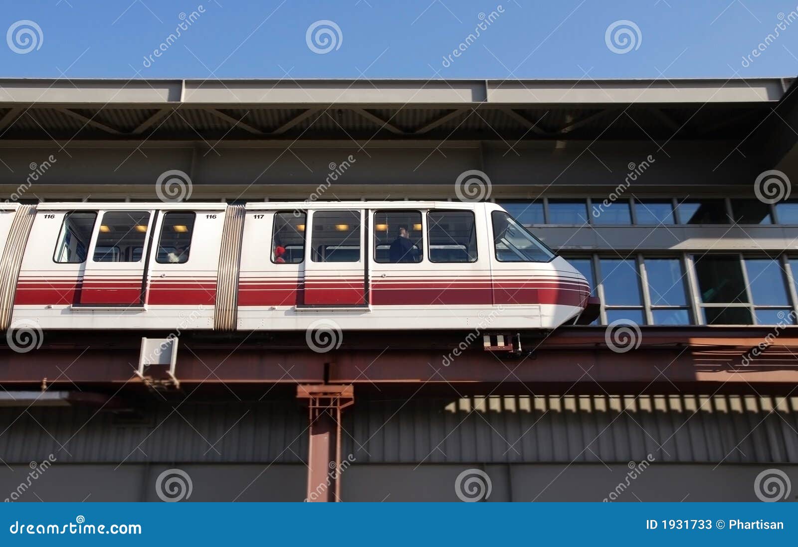 Airport Train Connection stock image. Image of guidance - 1931733