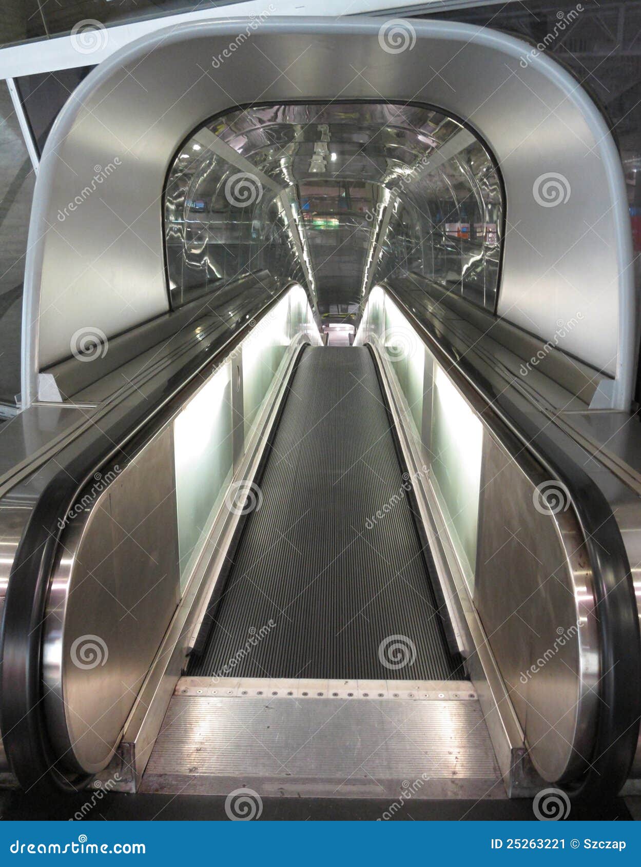 Airport travelator stock image. Image of transfer, travelator - 25263221