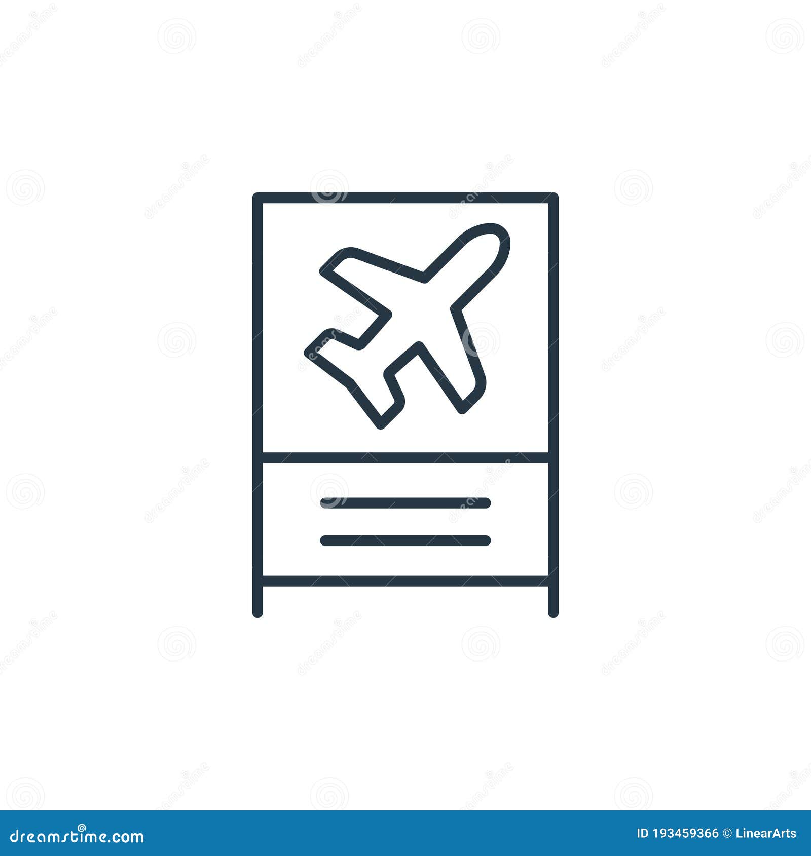 Airport Utility Icon Vector from Flying Concept. Thin Line Illustration ...