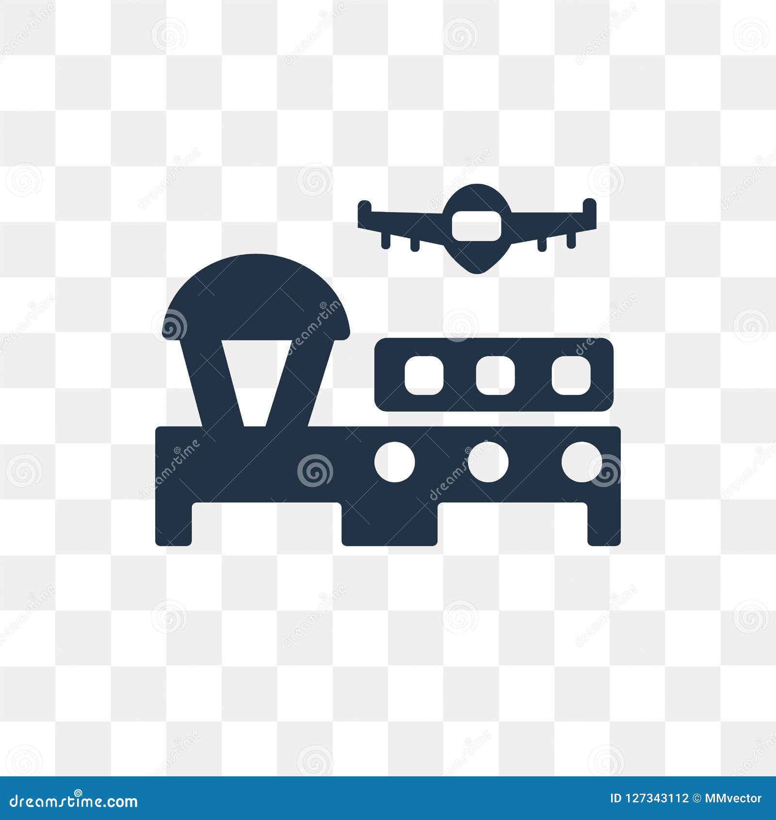 Airport Vector Icon Isolated on Transparent Background, Airport Stock ...