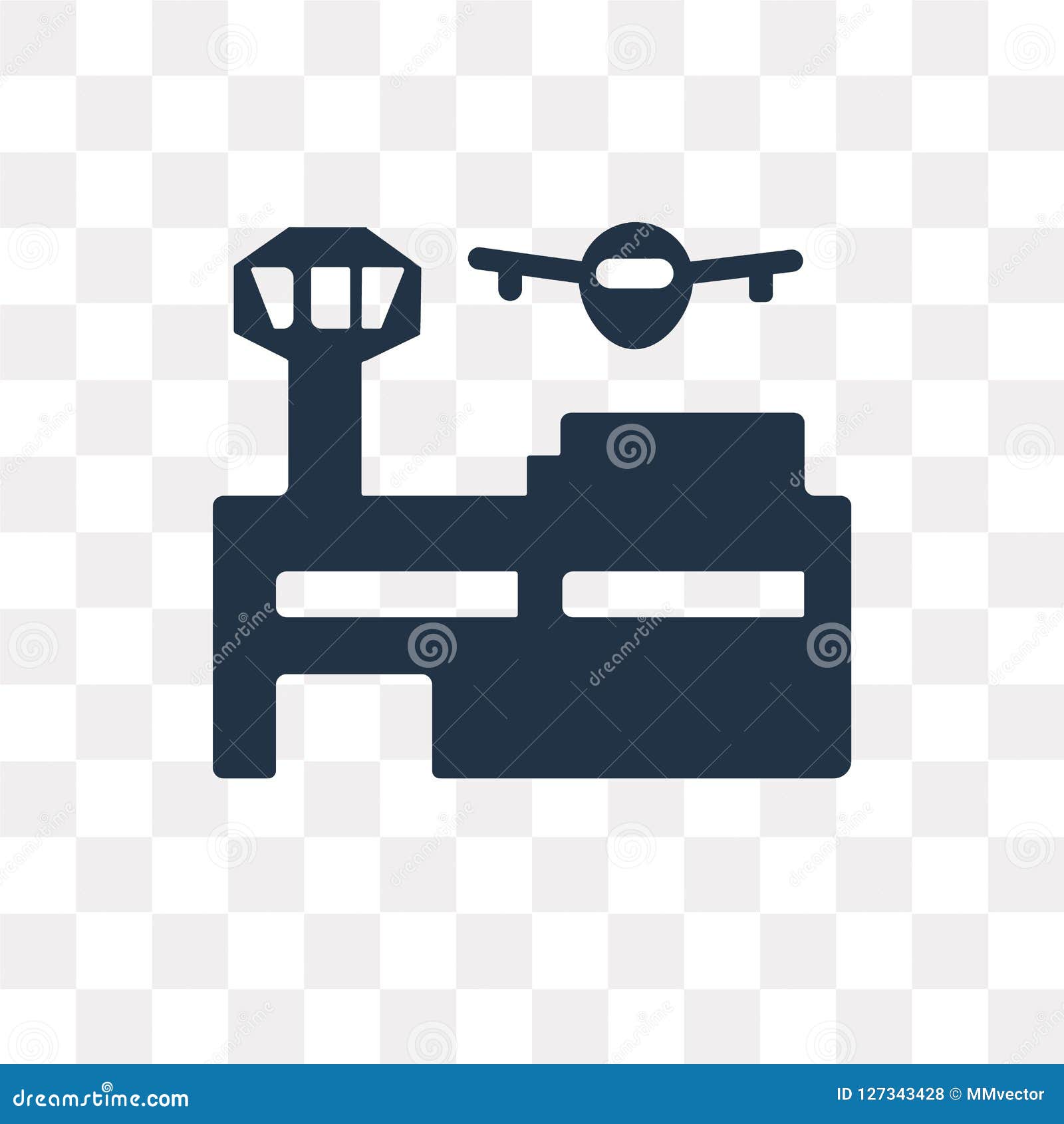 Airport Vector Icon Isolated on Transparent Background, Airport Stock ...
