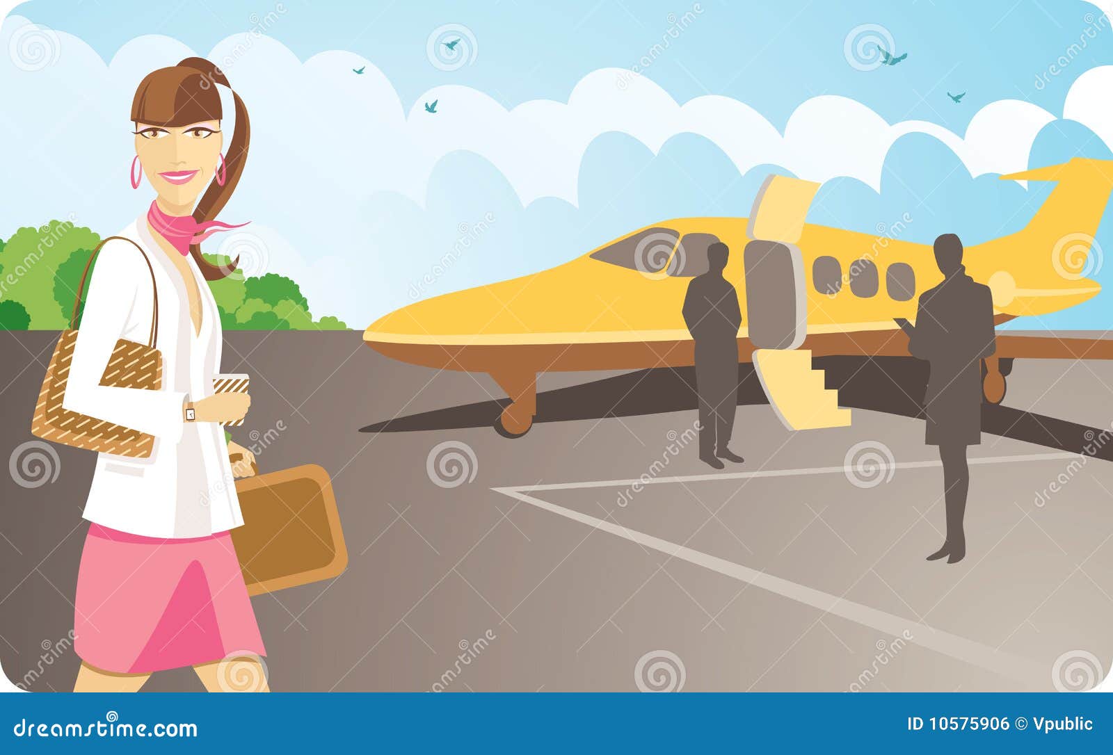 Airport VIP stock vector. Illustration of flying, concepts - 10575906