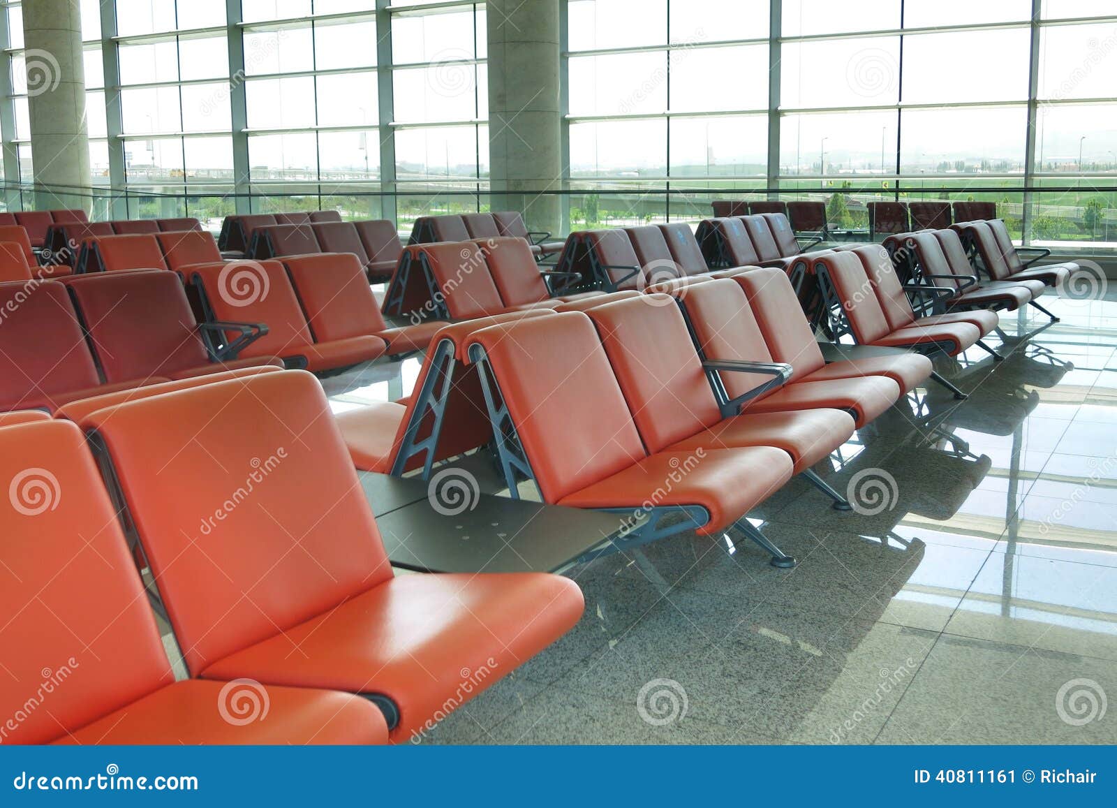 Airport waiting room stock image. Image of outside, empty - 40811161
