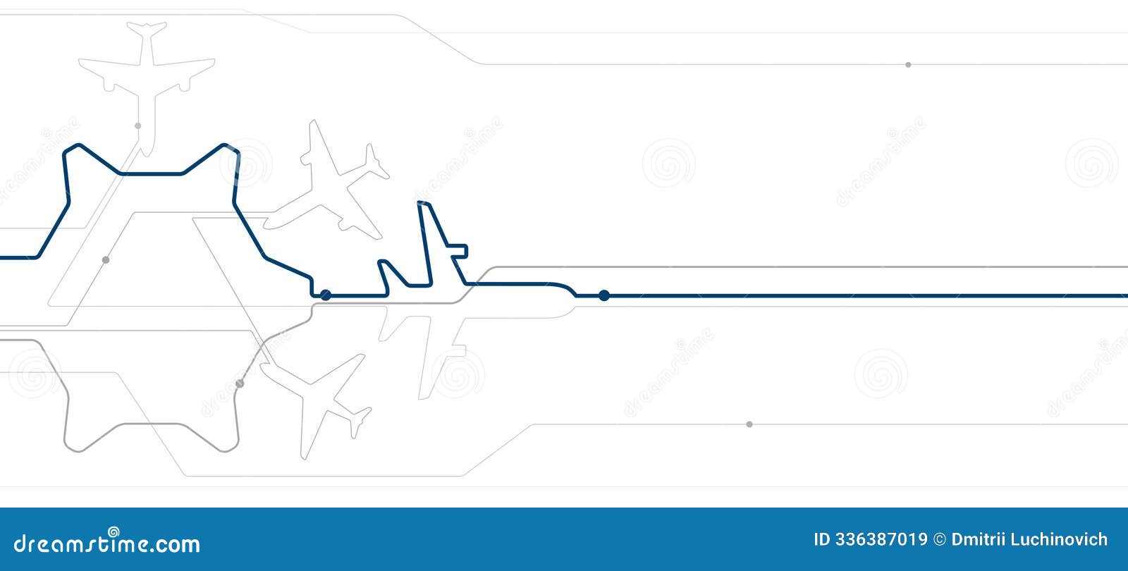 Airport Infrastructure. Abstract Airplane White Lines, Aviation ...