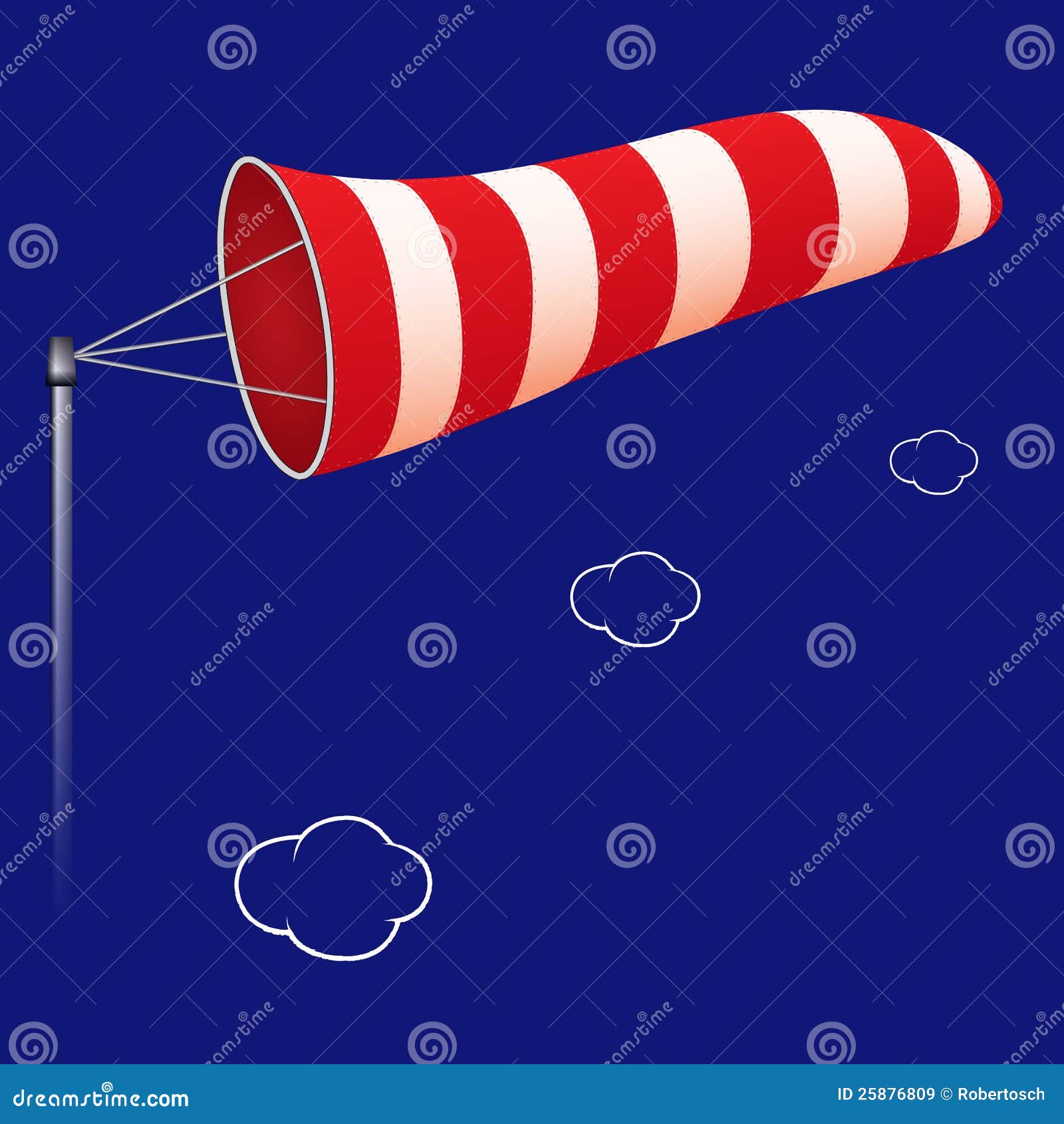 Airport Windsock Cartoon Vector | CartoonDealer.com #25876809
