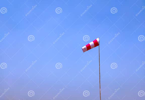 Airport Windsock or Wind Cone for Indication of Local Wind Direction ...