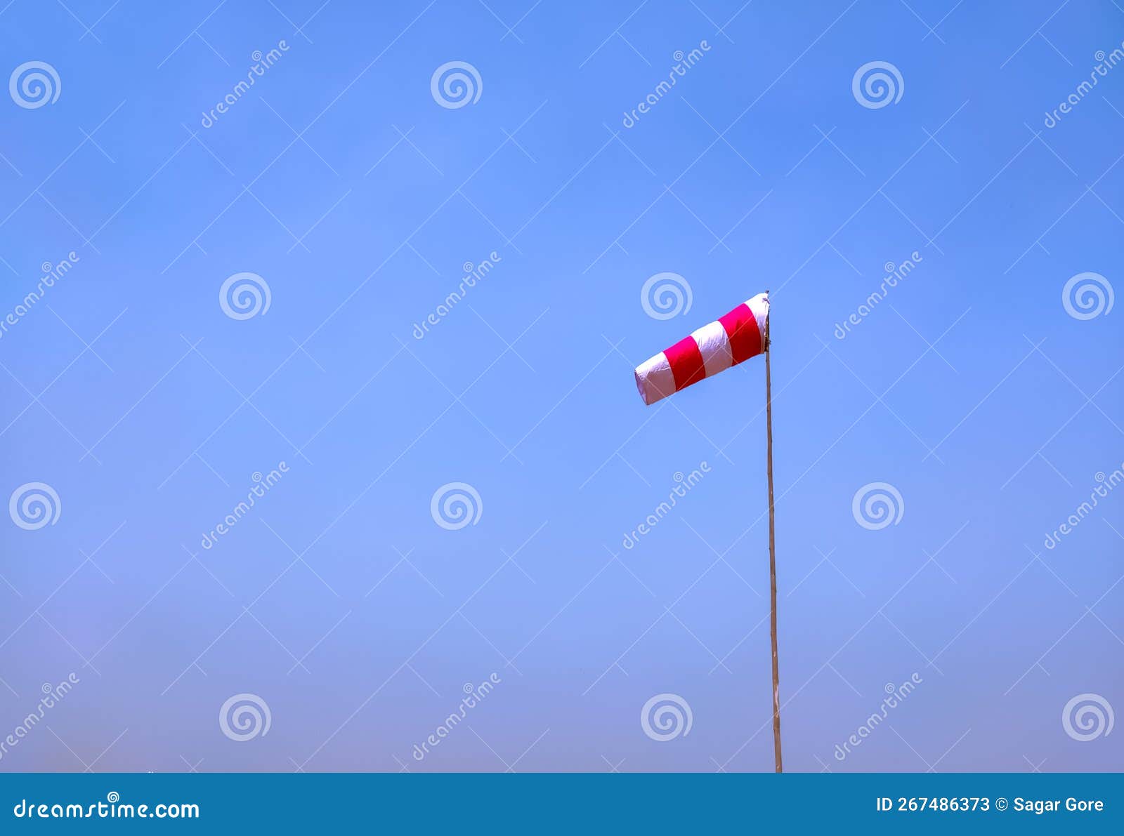 Airport Windsock or Wind Cone for Indication of Local Wind Direction ...