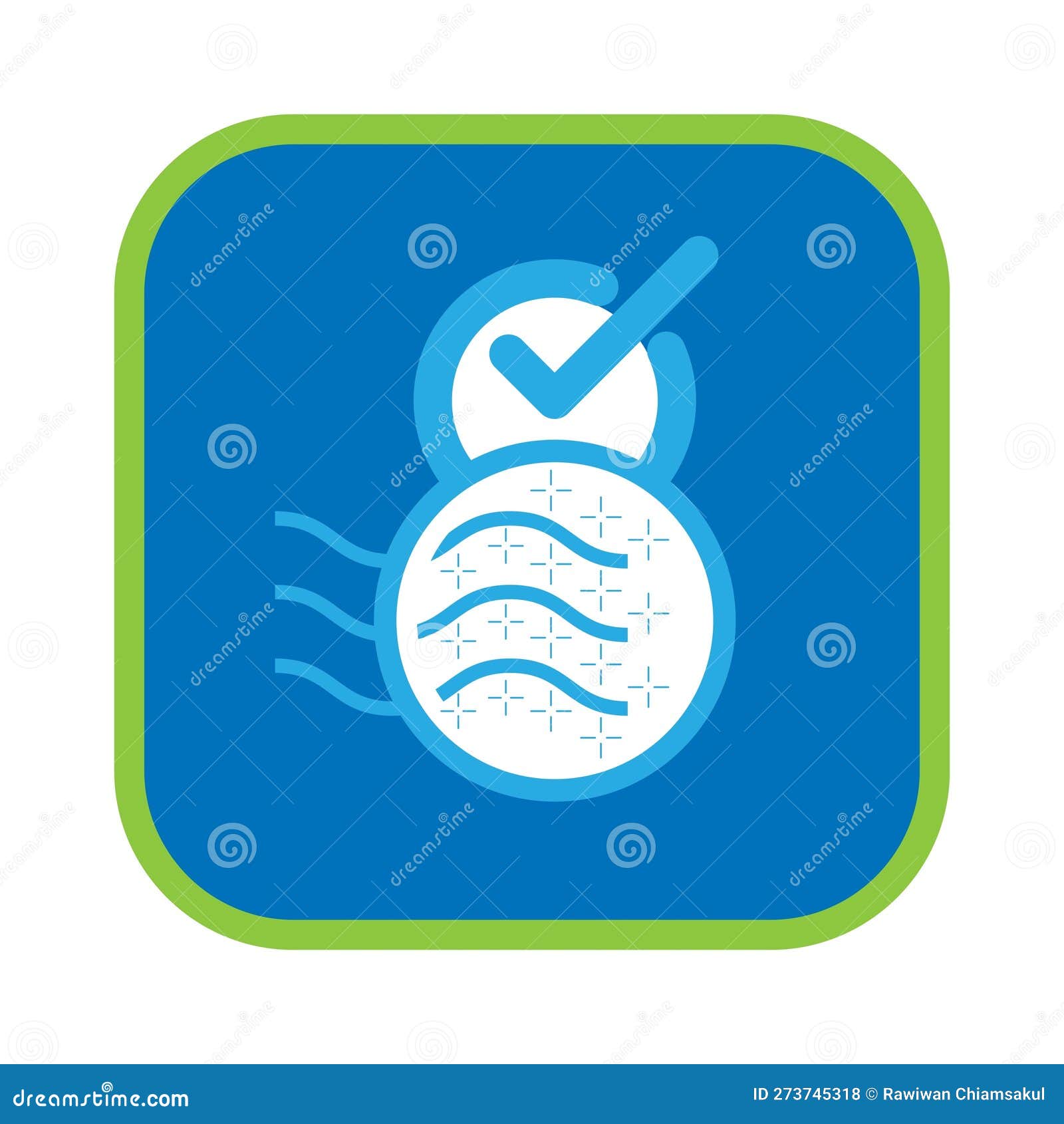 Air Quality Check Mark Symbol Stock Vector - Illustration of assurance ...