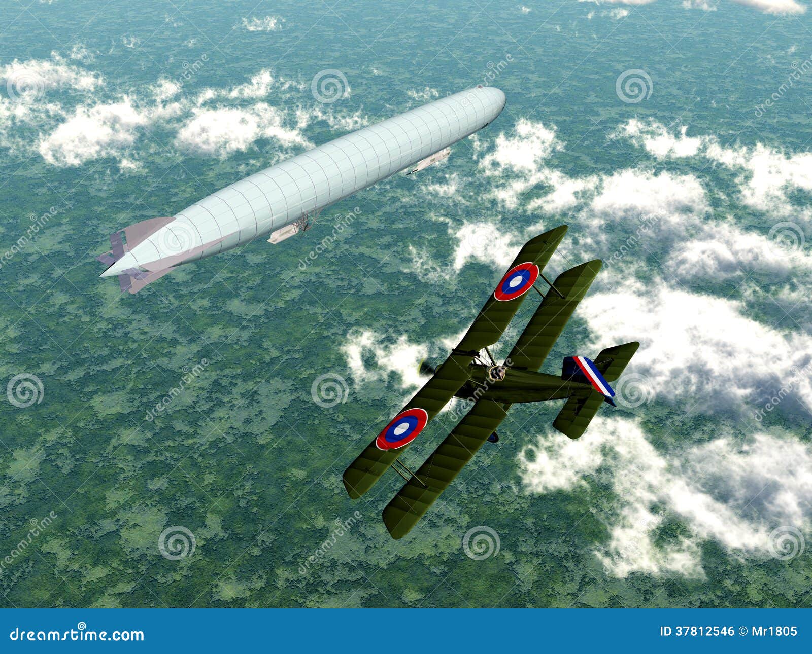 Rigid Airship. Exterior. Stock Photography | CartoonDealer.com #17013110