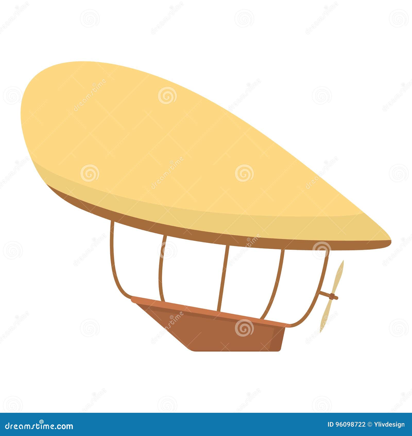 Airship Icon, Cartoon Style Stock Vector - Illustration of ancient ...