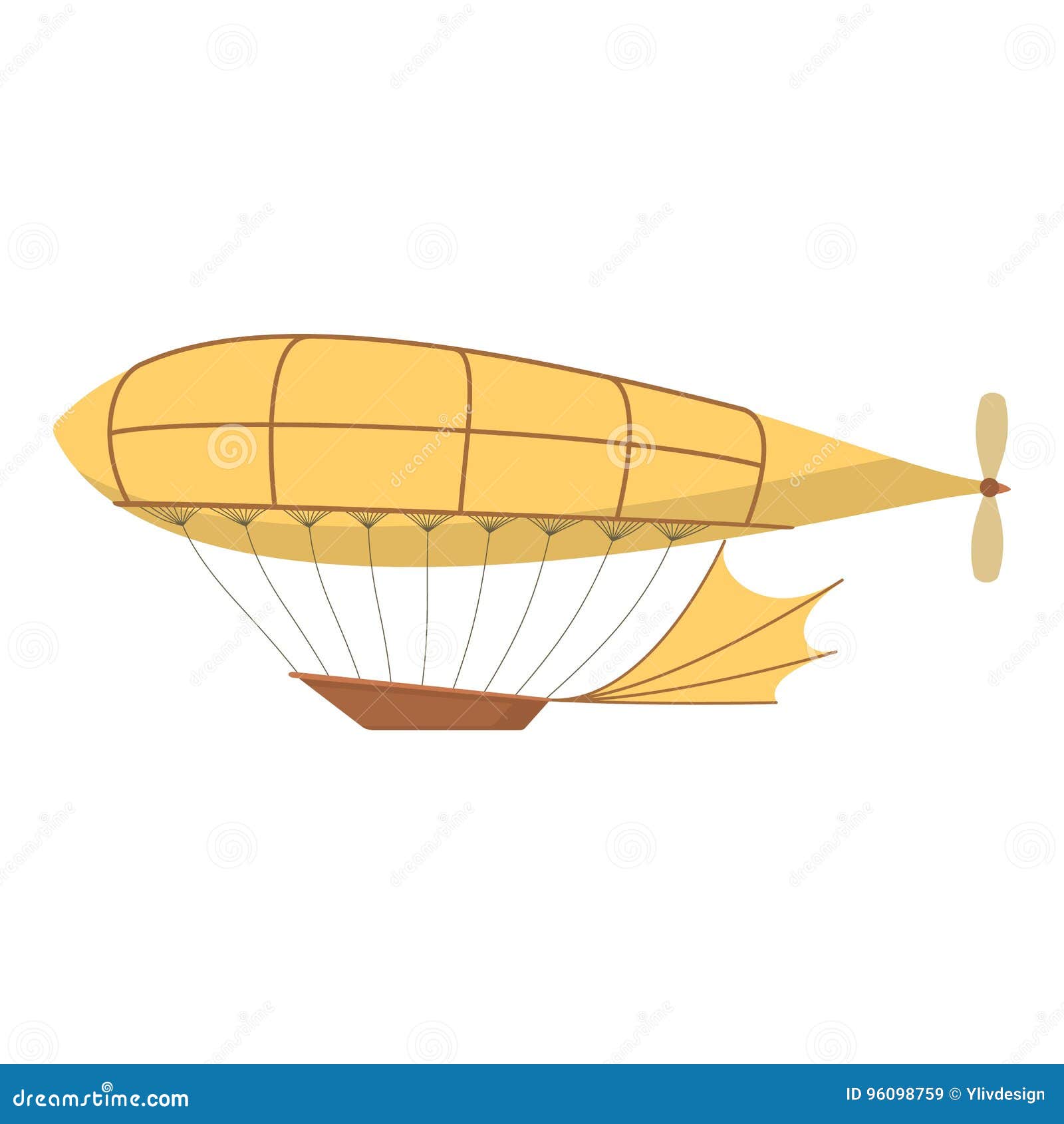 Airship Icon, Cartoon Style Stock Vector - Illustration of ballast ...