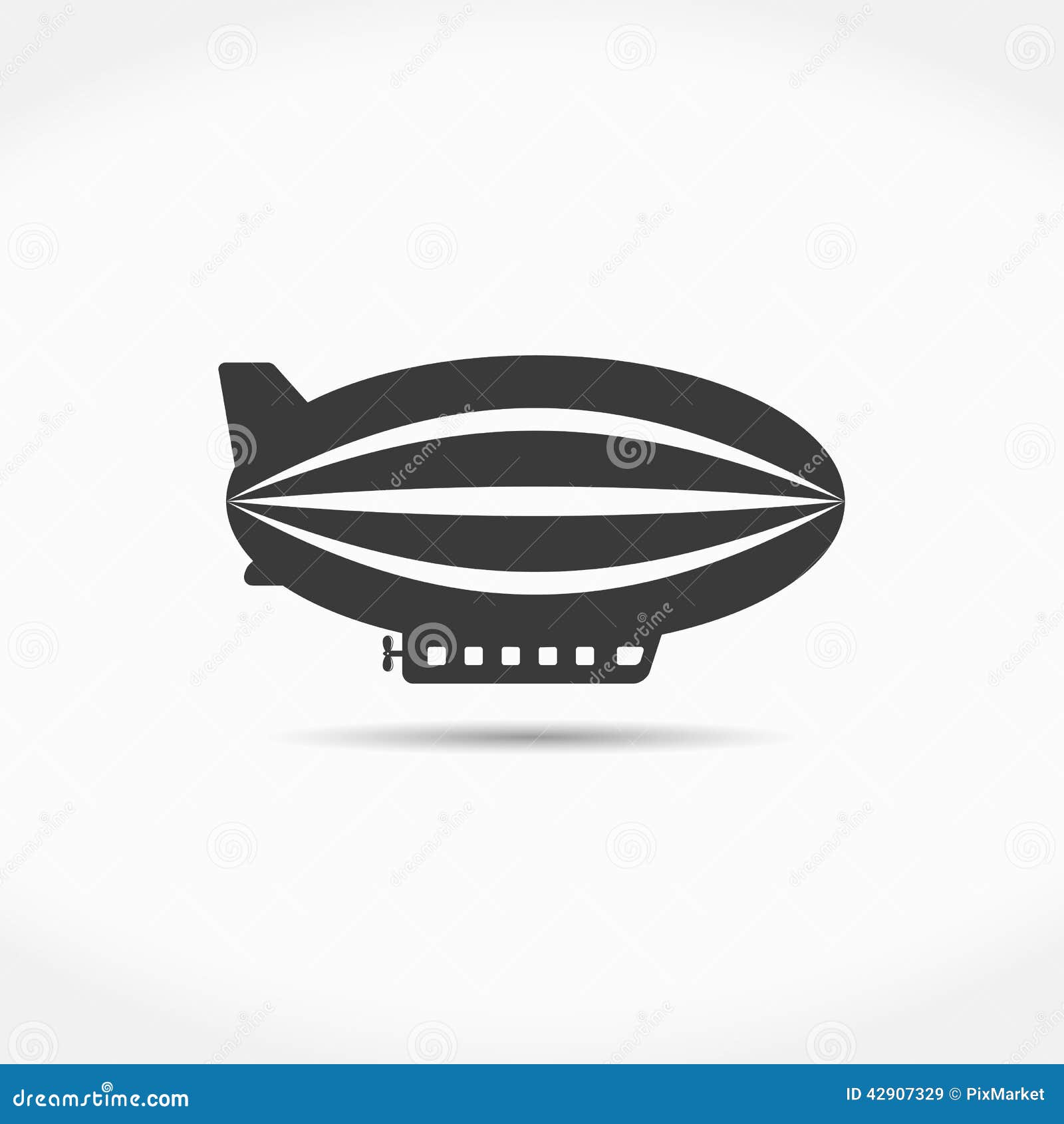 Airship Icon stock vector. Illustration of icon, flight - 42907329