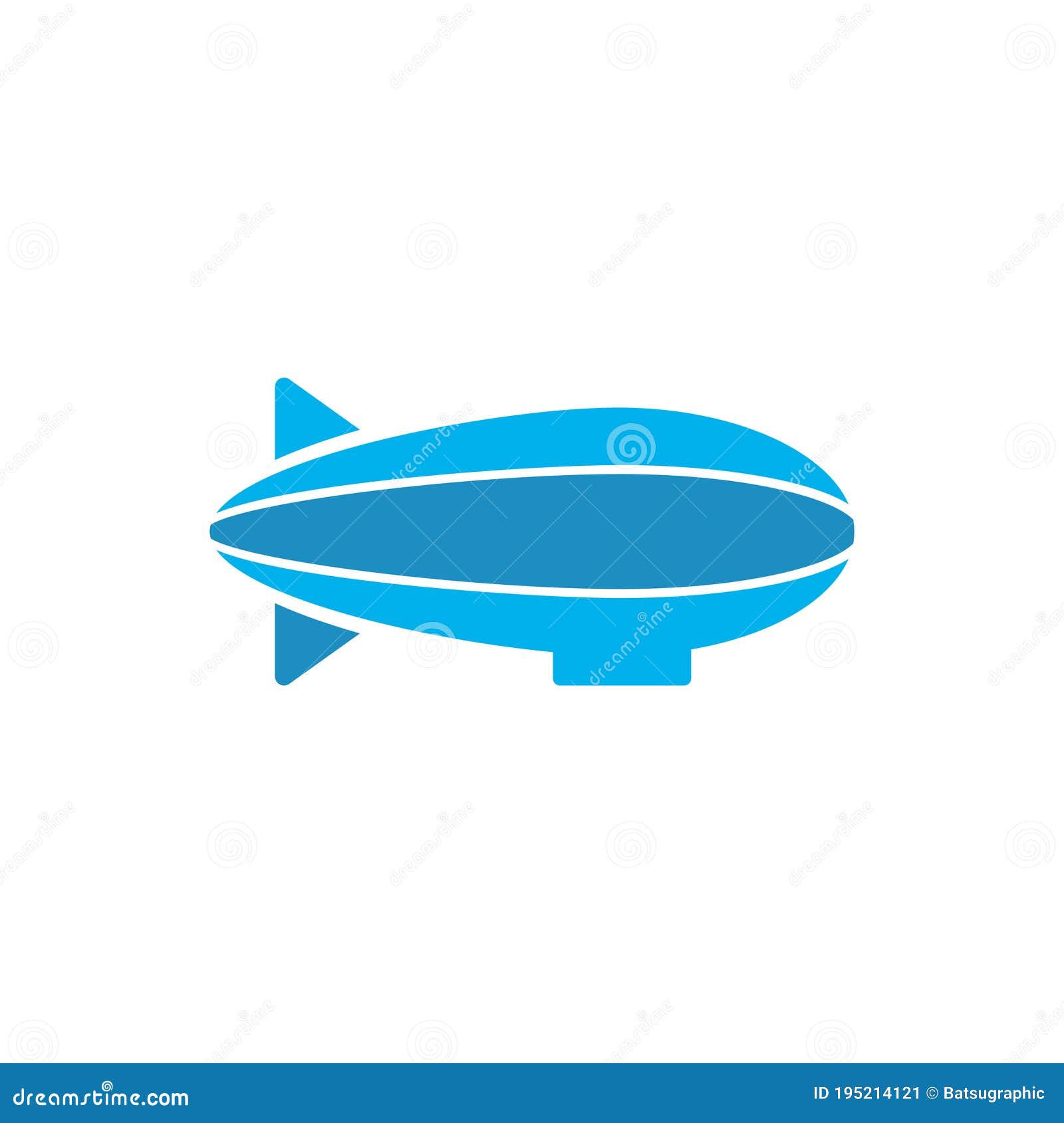 Airship Vector Icon Logo Design Stock Vector - Illustration of icon ...