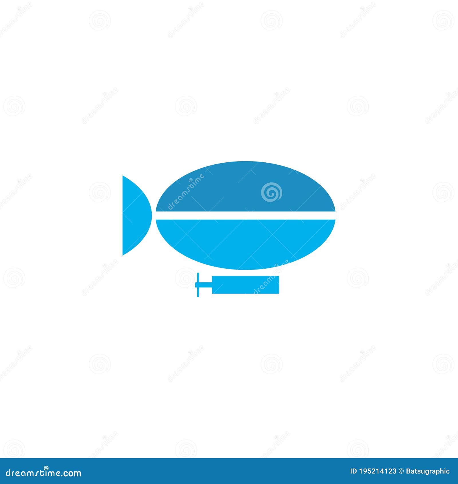 Airship Vector Icon Logo Design Stock Vector - Illustration of business ...