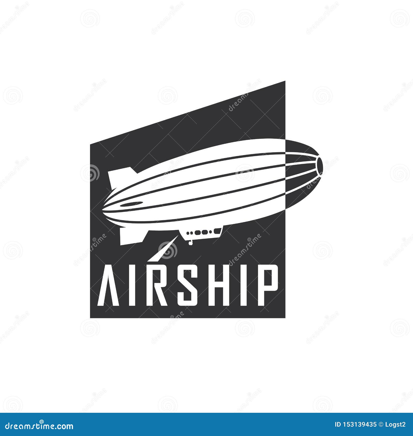 Airship Vector Logo Design. Airship Vector Icon Stock Vector ...