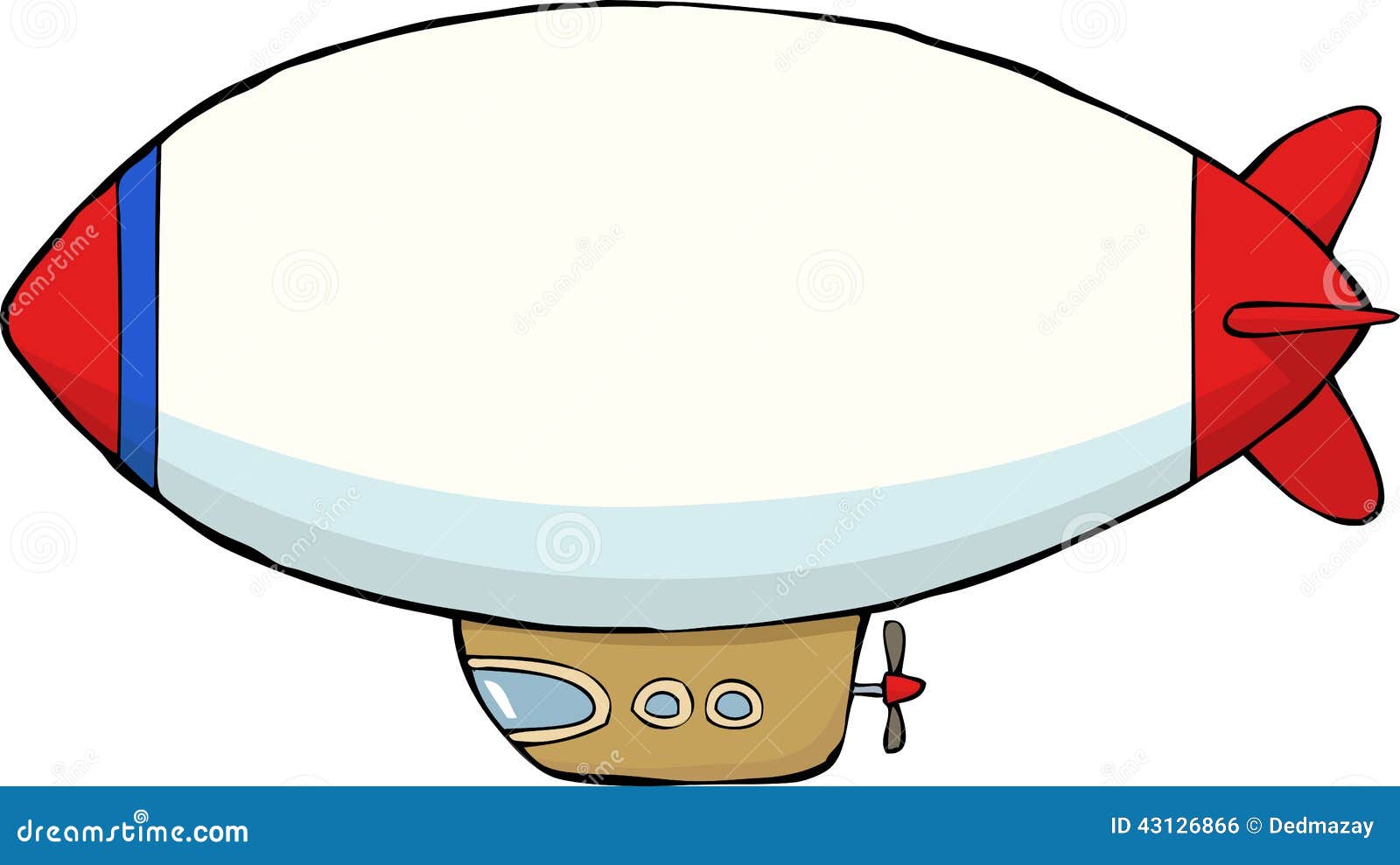 Airship stock vector. Illustration of isolated, ship - 43126866