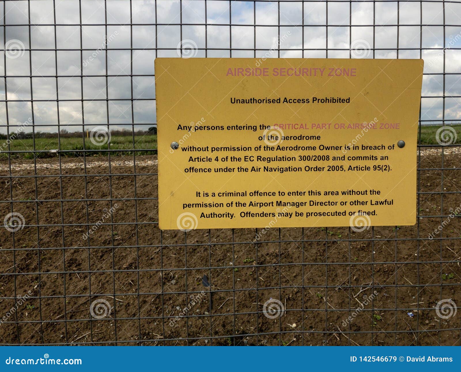 Airside security zone sign stock image. Image of rules - 142546679