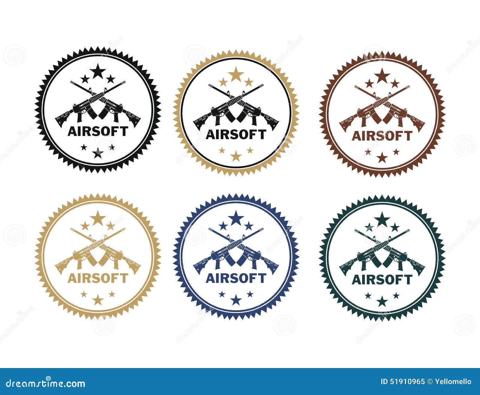 Airsoft badges stock vector. Illustration of army, corps - 51910965
