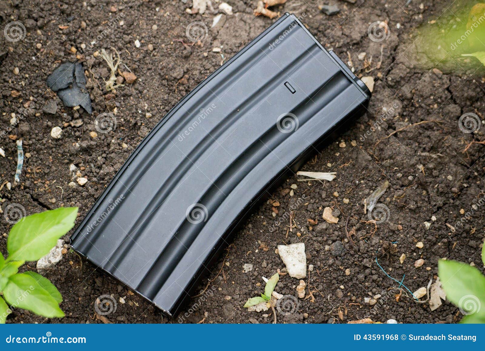 Airsoft gun magazine stock photo. Image of firearm, ammunition - 43591968