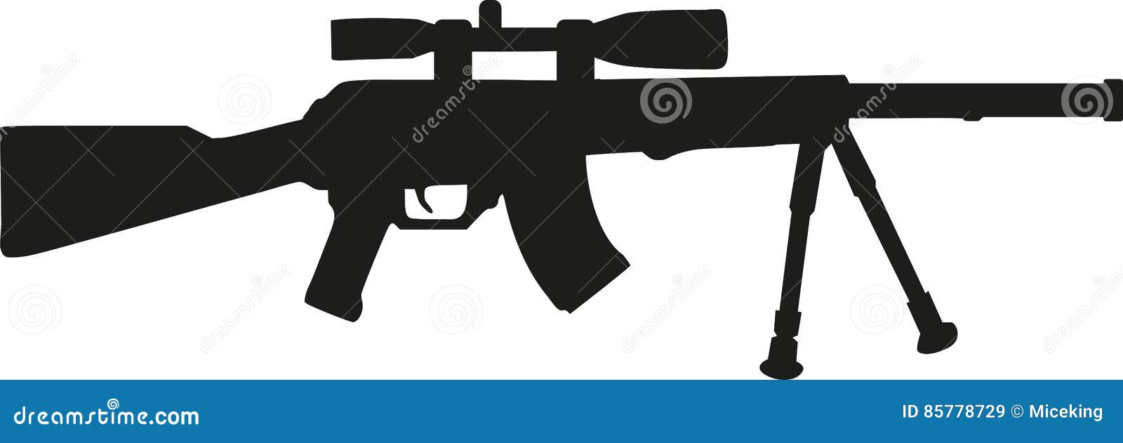 Airsoft gun stock vector. Illustration of logo, military - 85778729