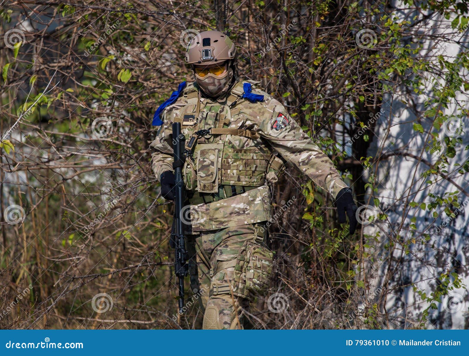 Airsoft player editorial image. Image of army, guns, tactical - 79361010