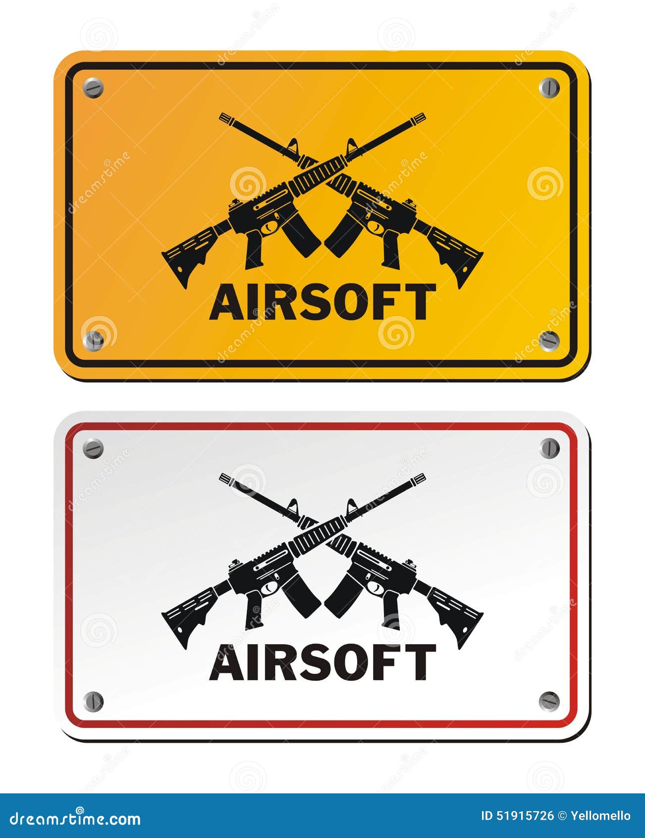 Airsoft signs stock illustration. Illustration of leisure - 51915726